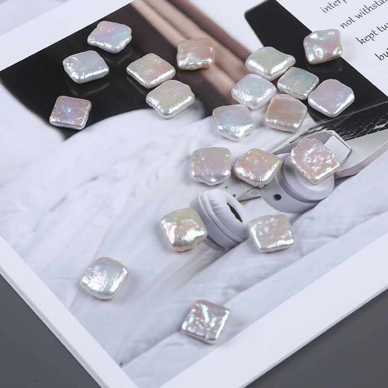 Genuine Freshwater Pearl Square Shape Irregular Shape Pearl for Jewelry ...